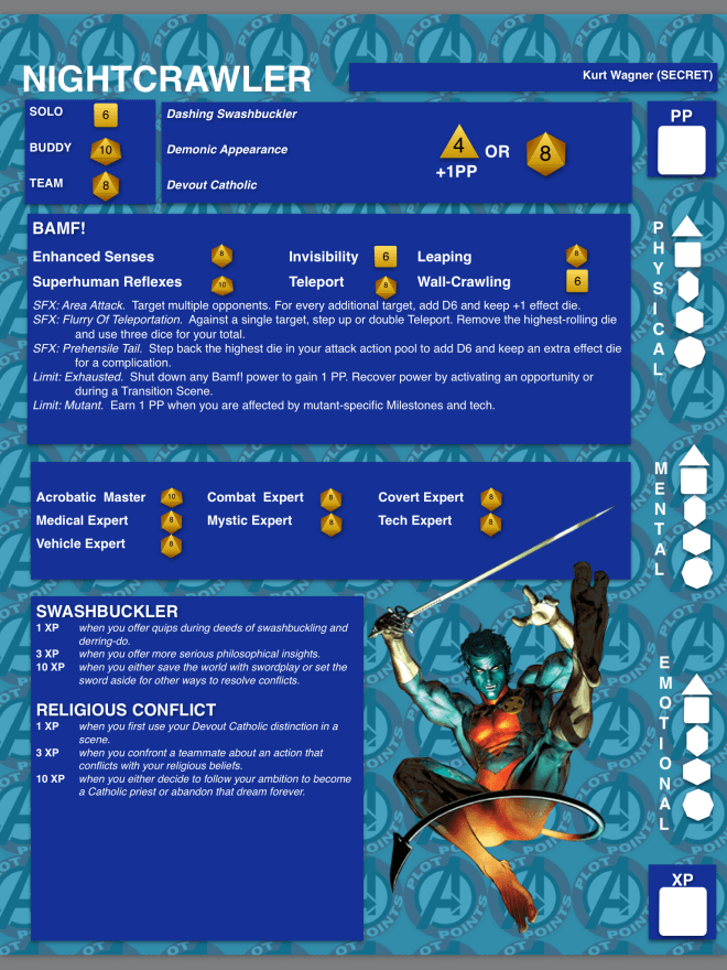 Fearsome Avengers: Nightcrawler | Marvel Plot Points