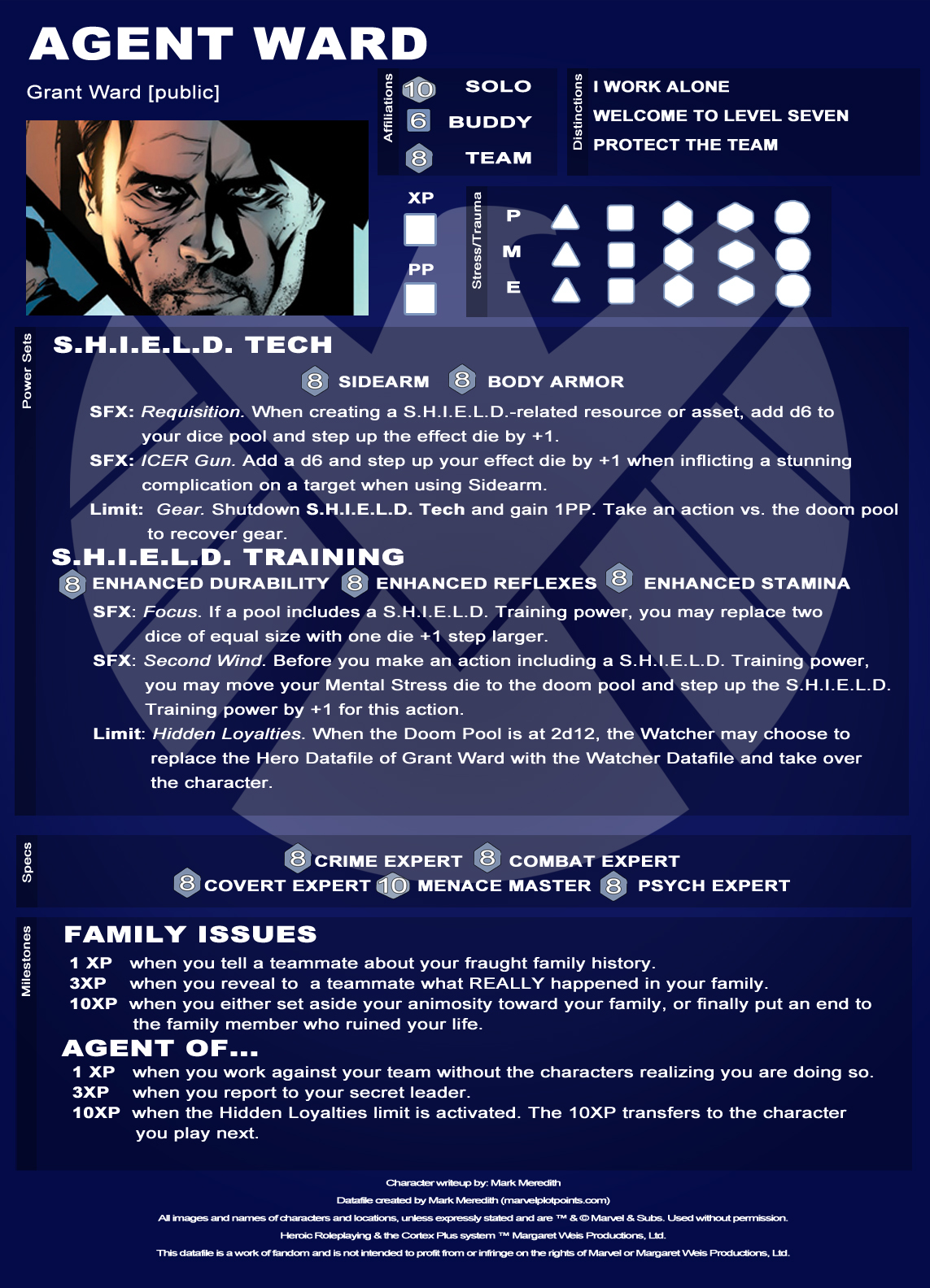 Hero and Watcher Datafiles: Quake and Ward | Marvel Plot Points