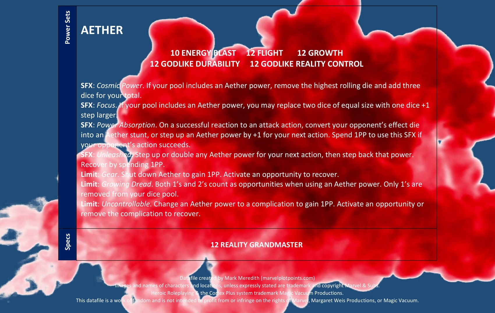 Item Power Set: The Aether (MCU) | Marvel Plot Points