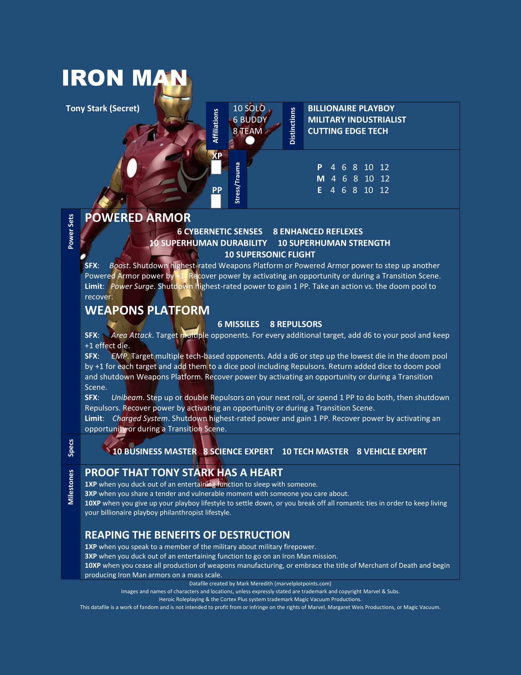 Hero Datafile: Iron Man (MCU) | Marvel Plot Points
